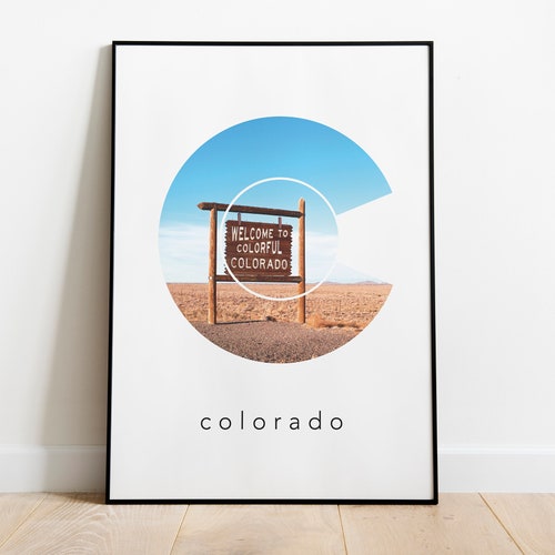 Colorado Welcome Sign Print - Etsy