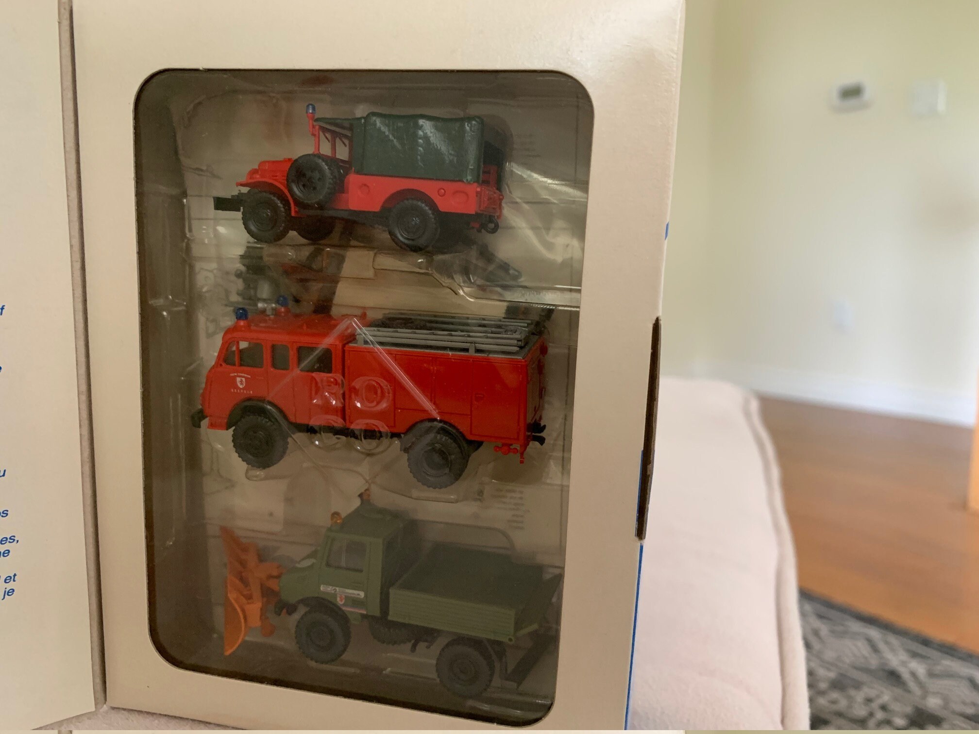 ROCO HO 1333 Fire Engine, Snowplow, and Jeep Set 1:87 Scale Made for ...
