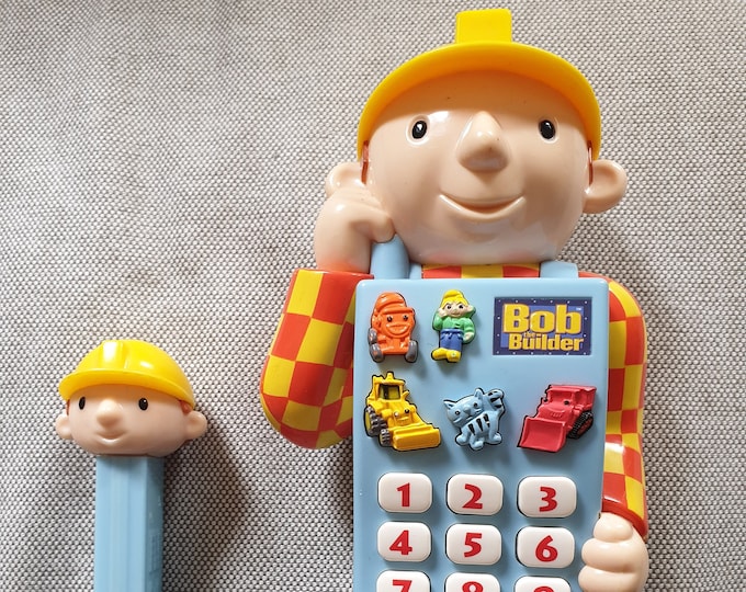 Rare Pre School Vtech Bob the Builder Phone Talking Interactive Mobile ...