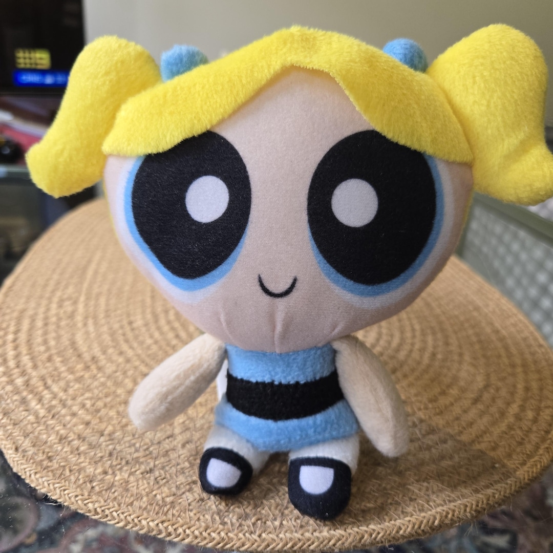 Super Cute Powerpuff Girls Plush Bubbles Cartoon Network Soft Stuffed ...