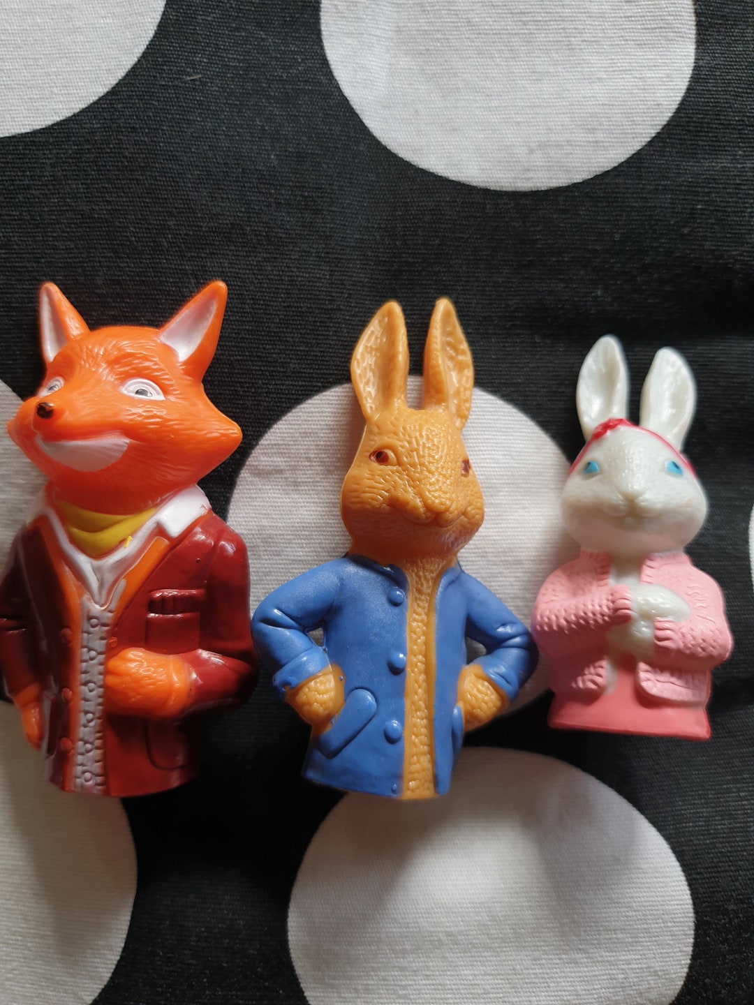Peter Rabbit Lily and Mr. Tod Cake Toppers X 3 Figurine Toys 3" & 2.65 ...