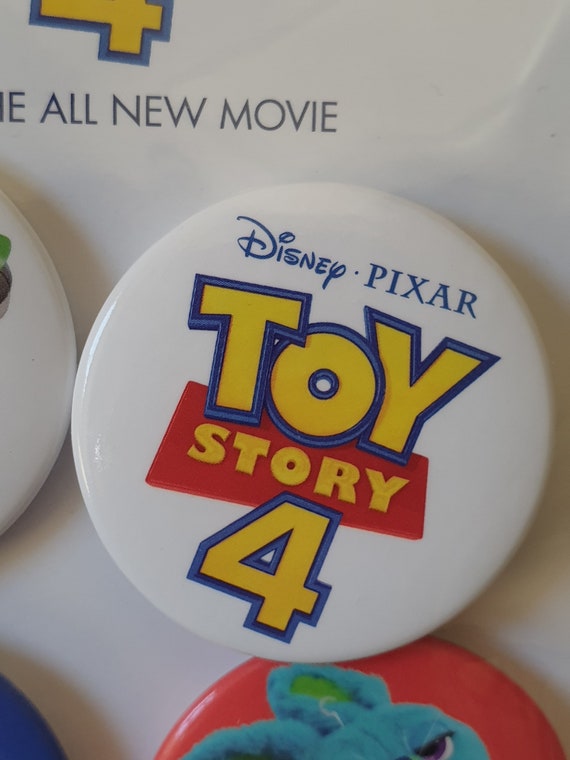 Adorable Disney Pixar Toy Story 4 Button Badges 6 Pin… - Gem