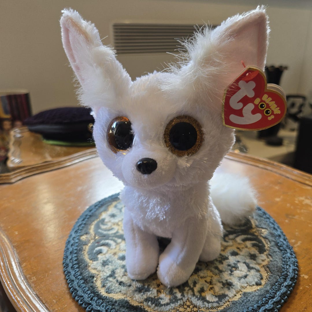 Adorable Ty Beanie Boos - Ty Beanie Boos Phoenix the White Fennec Fox ...