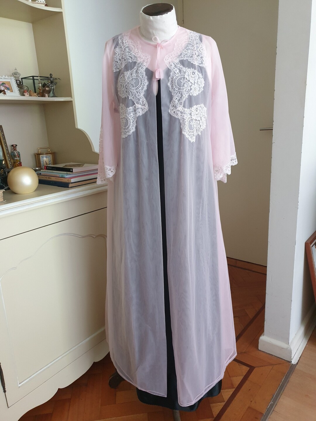 Vintage 60s Peignoir Robe SSW Wedding Robe Fairy Floss Pink La Vie En ...