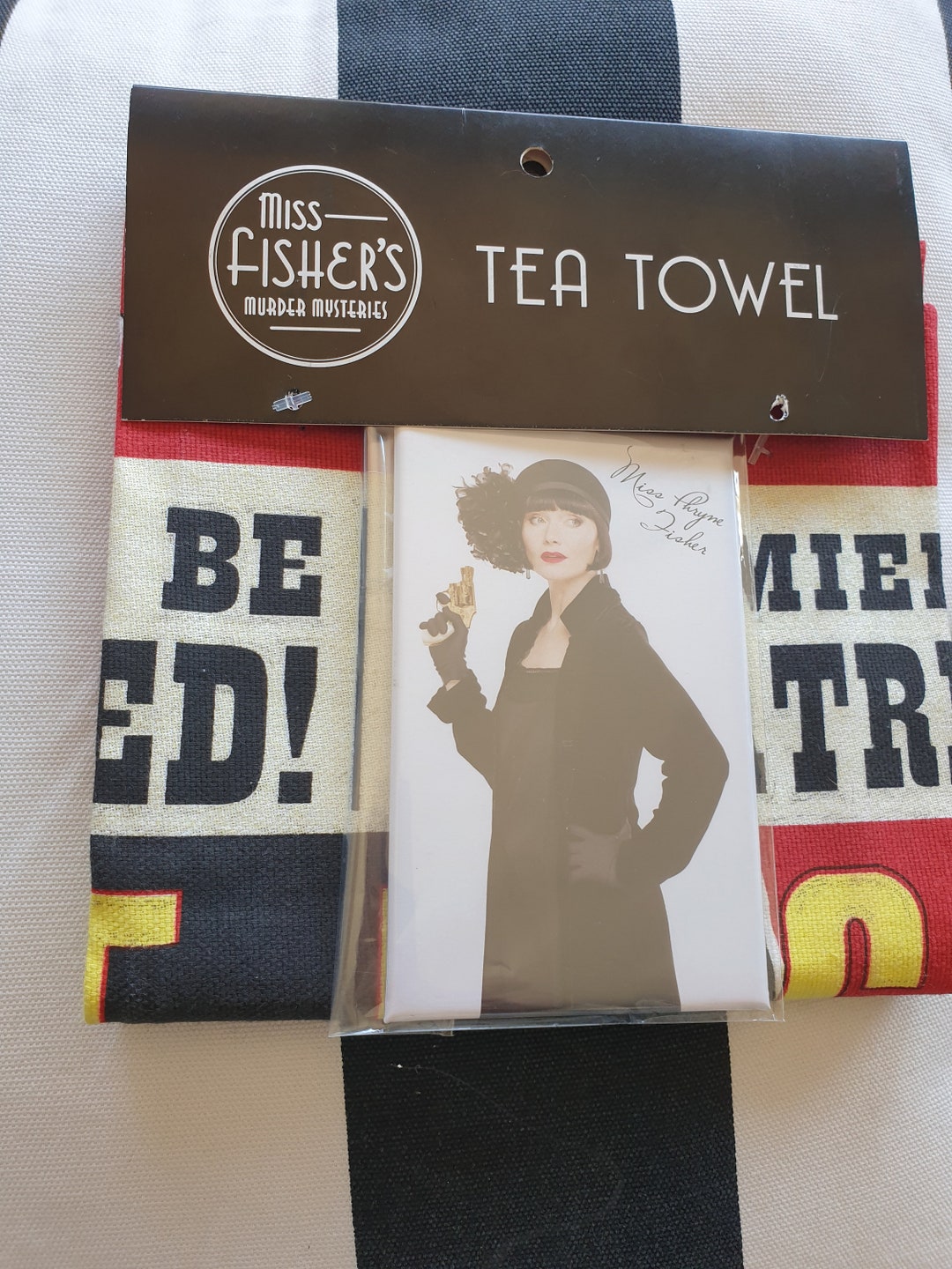 Lovely Miss Fisher Murder Mysteries the Mighty Mckenzie Tea Towel Plus ...