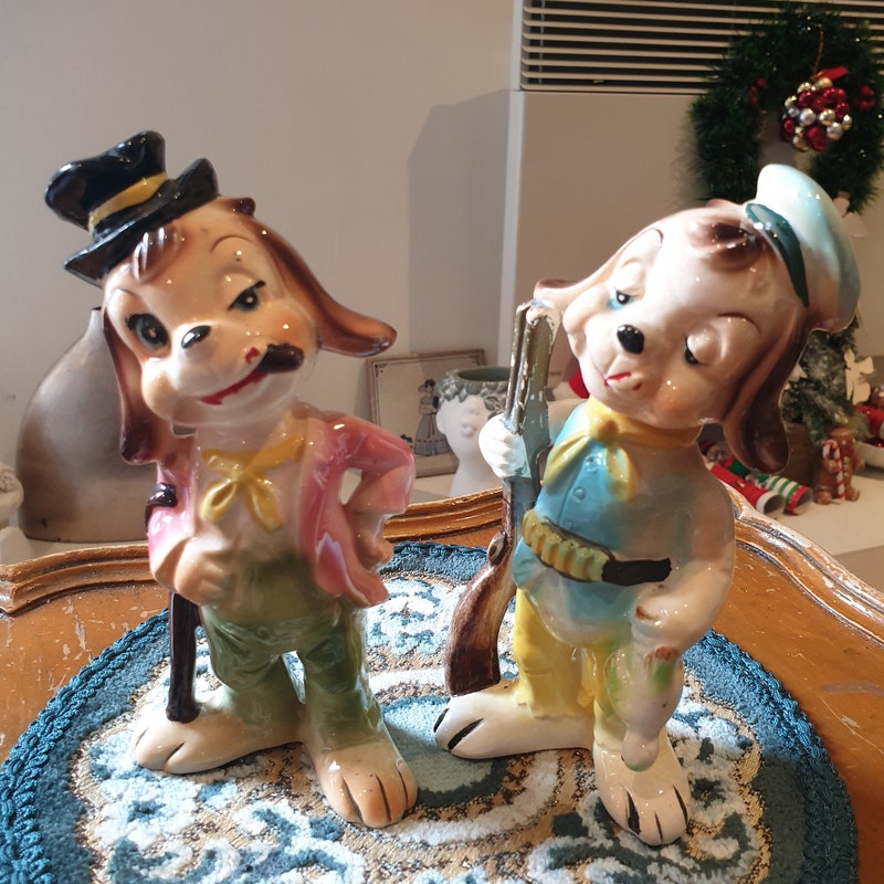 Kitsch Dog Figurine - Etsy