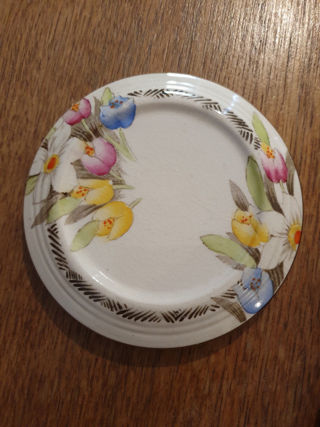 Gorgeous Rare 1930s Hand Painted Art Deco Coaster Phoenix Ware Coaster ...