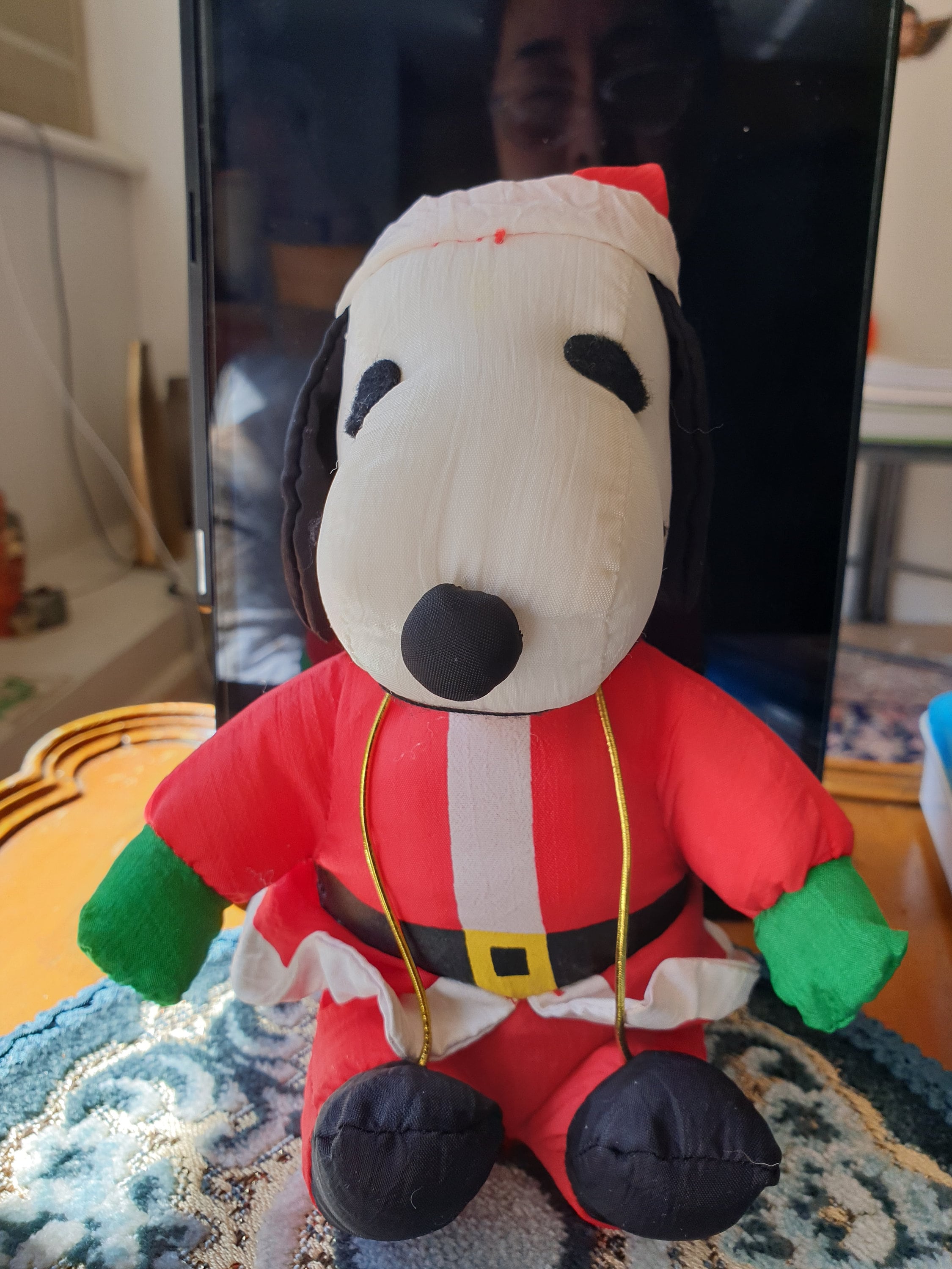 Adorable Vintage Peanuts Santa Snoopy Christmas Plush - Etsy