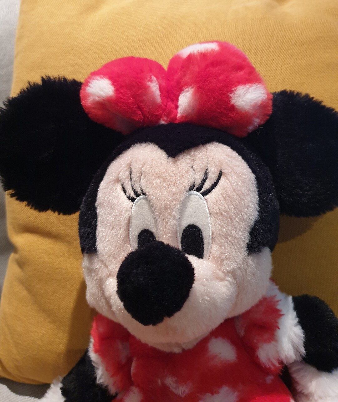 Adorable Authentic Large Minnie Mouse Plush Toy 19" Fluffy Plush From ...
