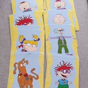 Rare Vintage 1997 Nickelodeon Viacom Rugrats Cards Pairs Card Game X 36 ...
