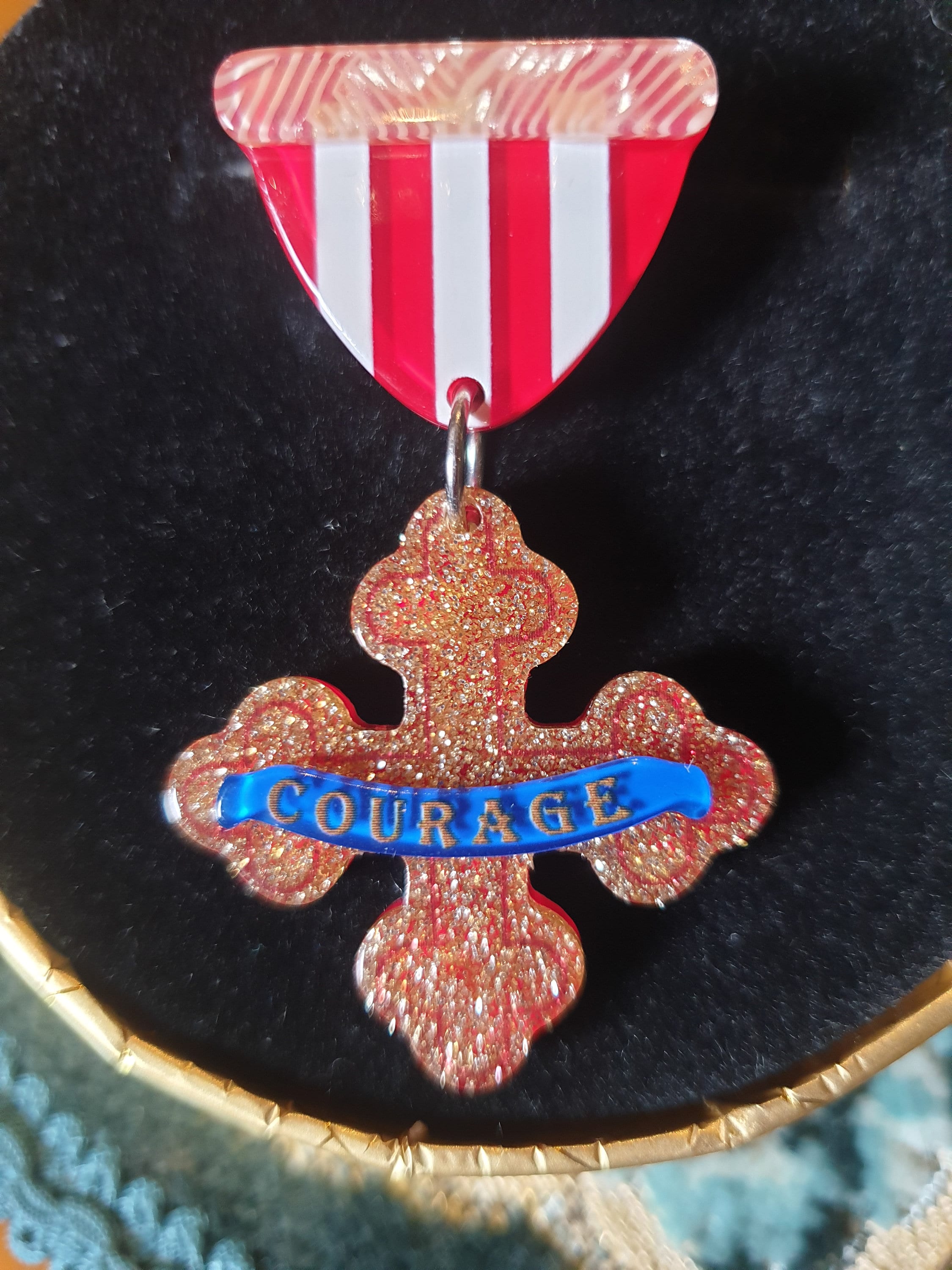 Cowardly Lion Badge Of Courage Template Wizard Costume
