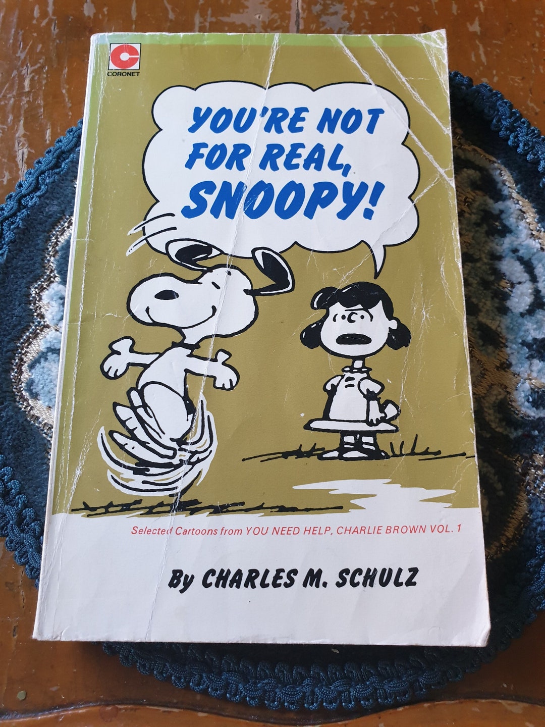 Lovely You Are Not for Real Snoopy Book Peanuts Book by Schulz Circa ...