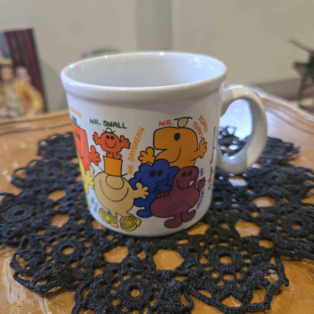 Vintage Mr. Men Mug: Roger Hargreaves 80s Collectible - Etsy