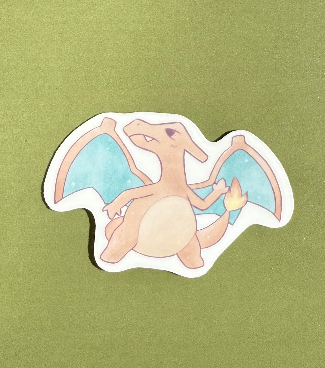 Charizard Sticker: 1.3 Inch - Slight Water Resistance - Etsy