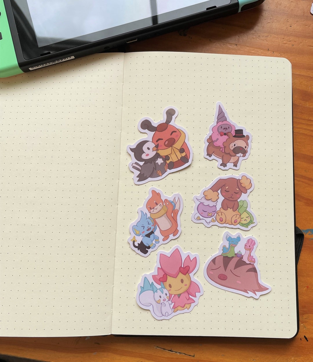 Sinnoh Pokemon Stickers - Buneary, Burmy, Bidoof, Pachirisu, Cherrim ...