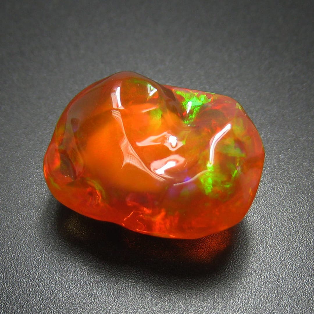 Mexican Jelly Fire Opal: Tumble Shape Gemstone, 19.30 CT - Etsy