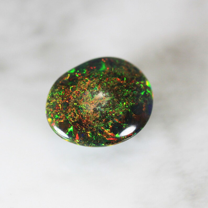 Amazing Black Ethiopian Opal Cab Play of Colors Top Quality 1.76ct - Etsy