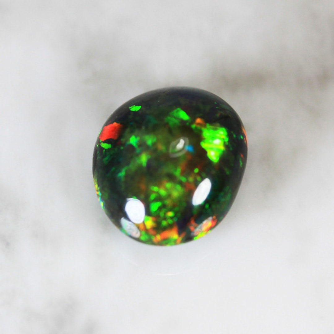 Amazing Black Ethiopian Opal Cab Play of Colors Top Quality 1.76ct - Etsy
