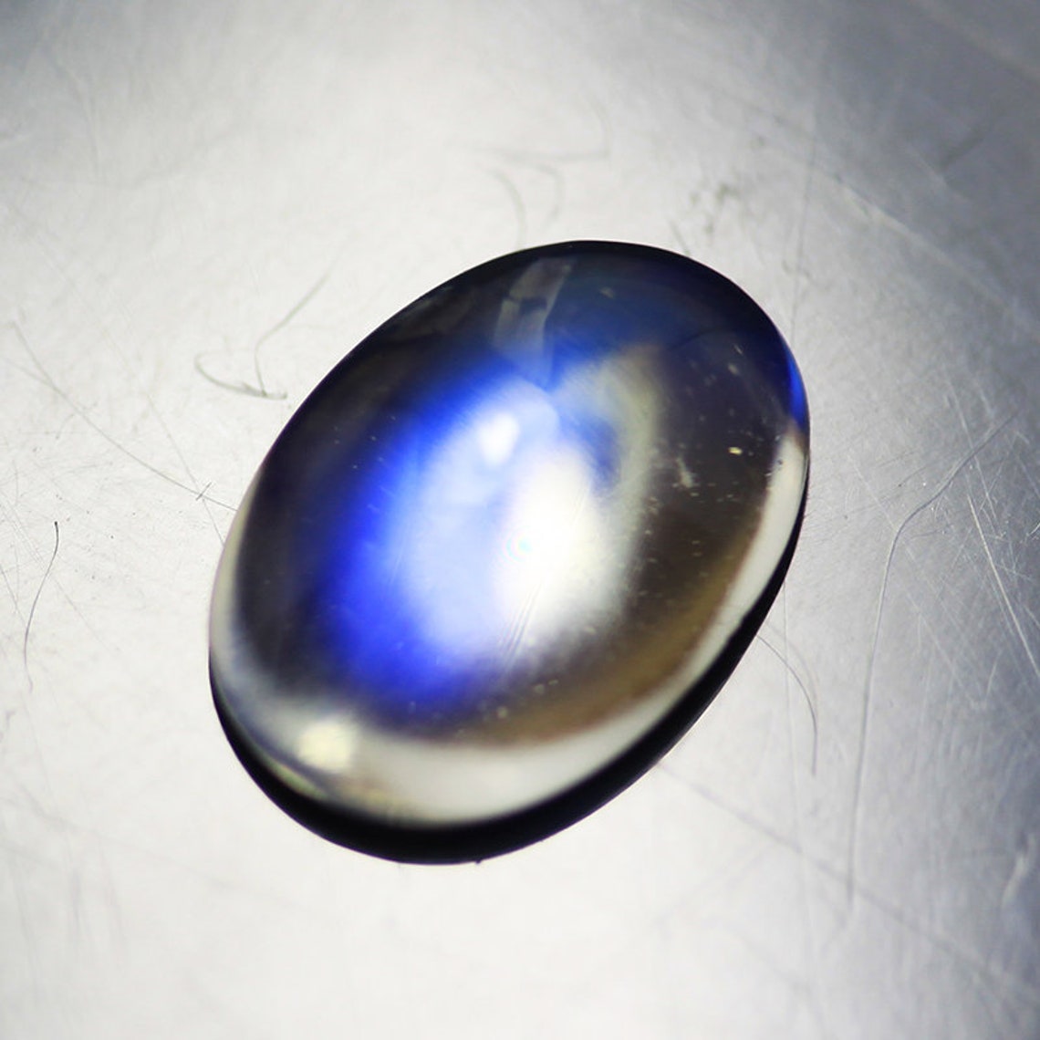 Sparkling Natural Sri Lankan Blue Moon Stone 2.33ct Top - Etsy