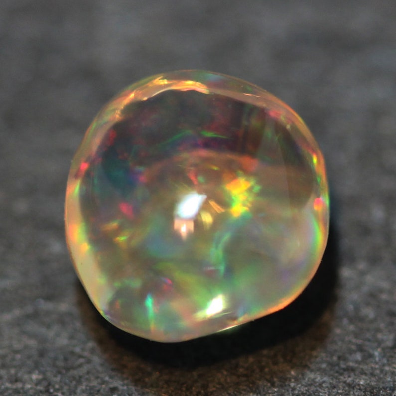 Sparkling Natural Multi Color Mexican Fire Opal 0.77ct - Etsy