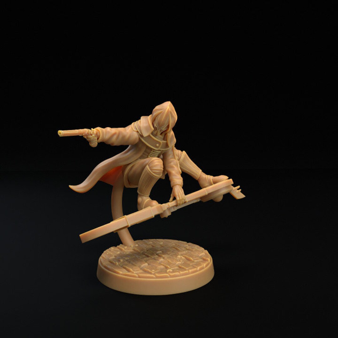 Elf Pistoleer Rogue on Hoverboard - Etsy