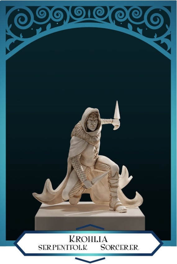 Kohlria Serpentfolk Warlock - Etsy