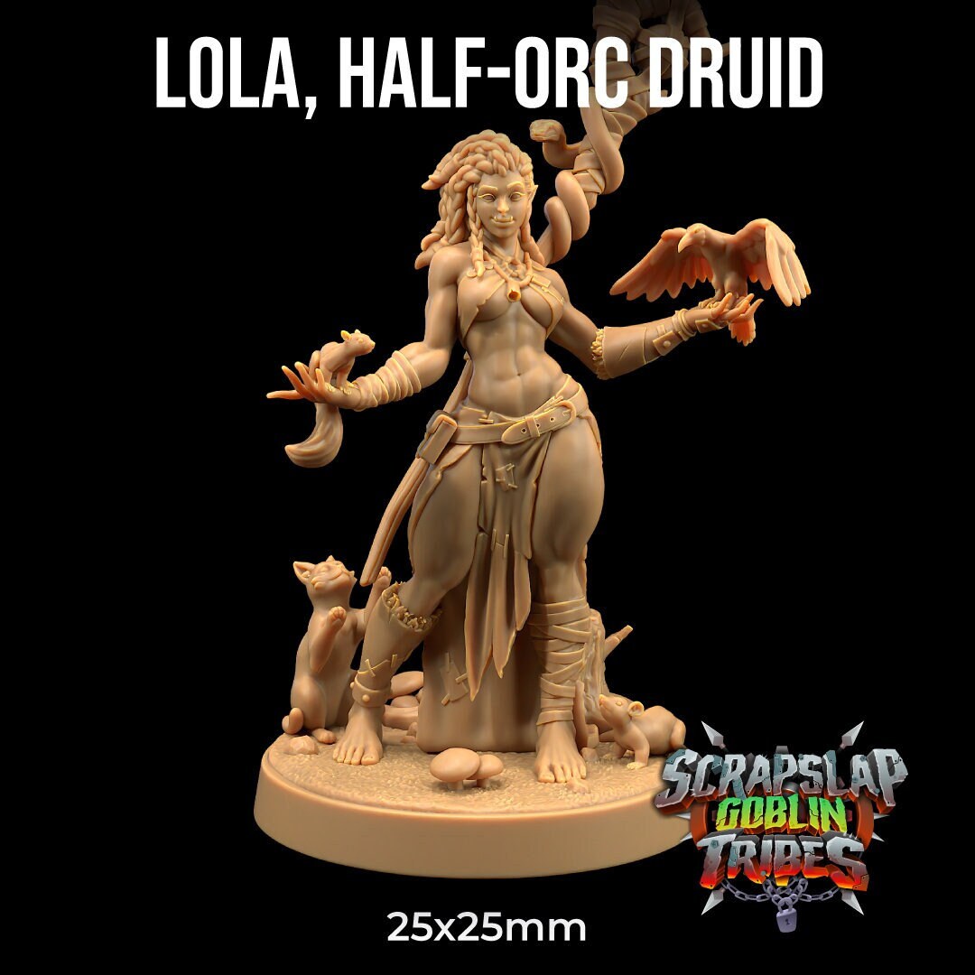 Lola- Half-orc Druid - Etsy