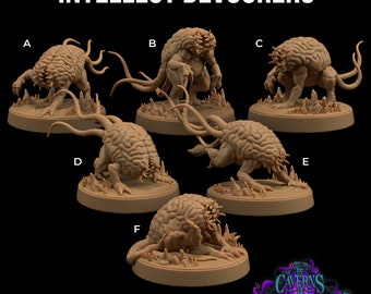 Intellect Devourer Cerebrum Hound Underdark 28mm Miniatures for ...