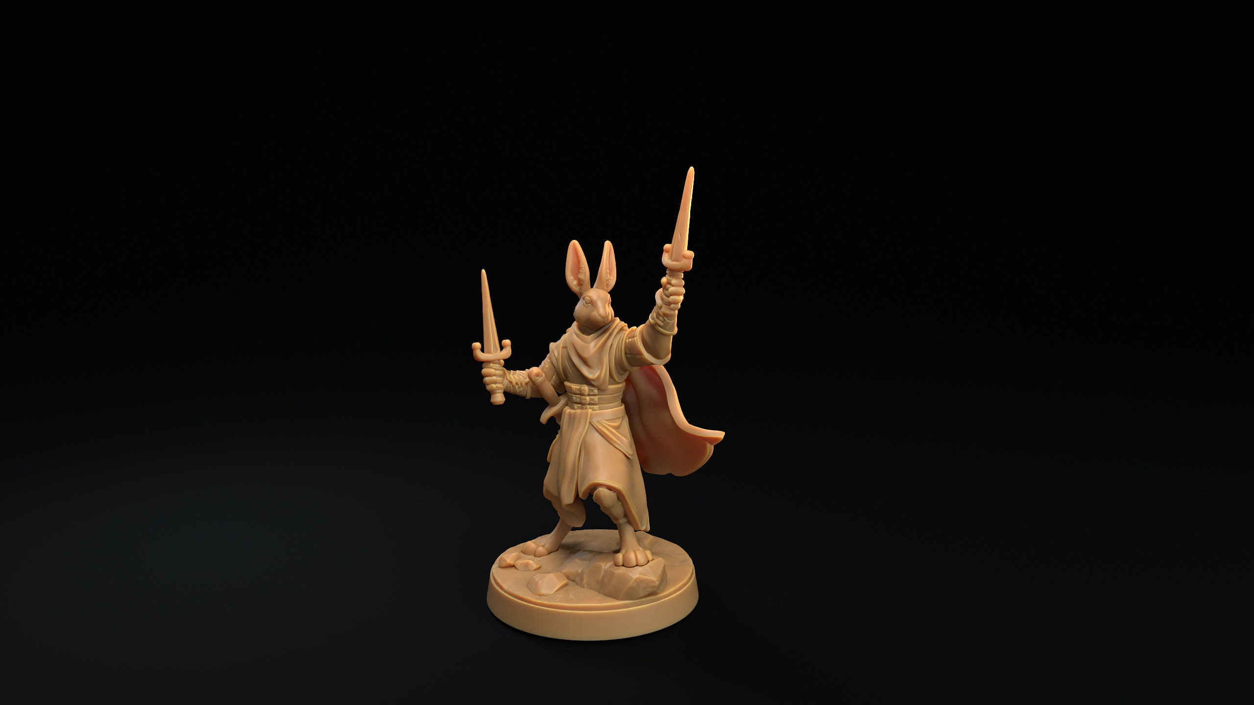 Rabbitfolk Hero With Daggers - Etsy