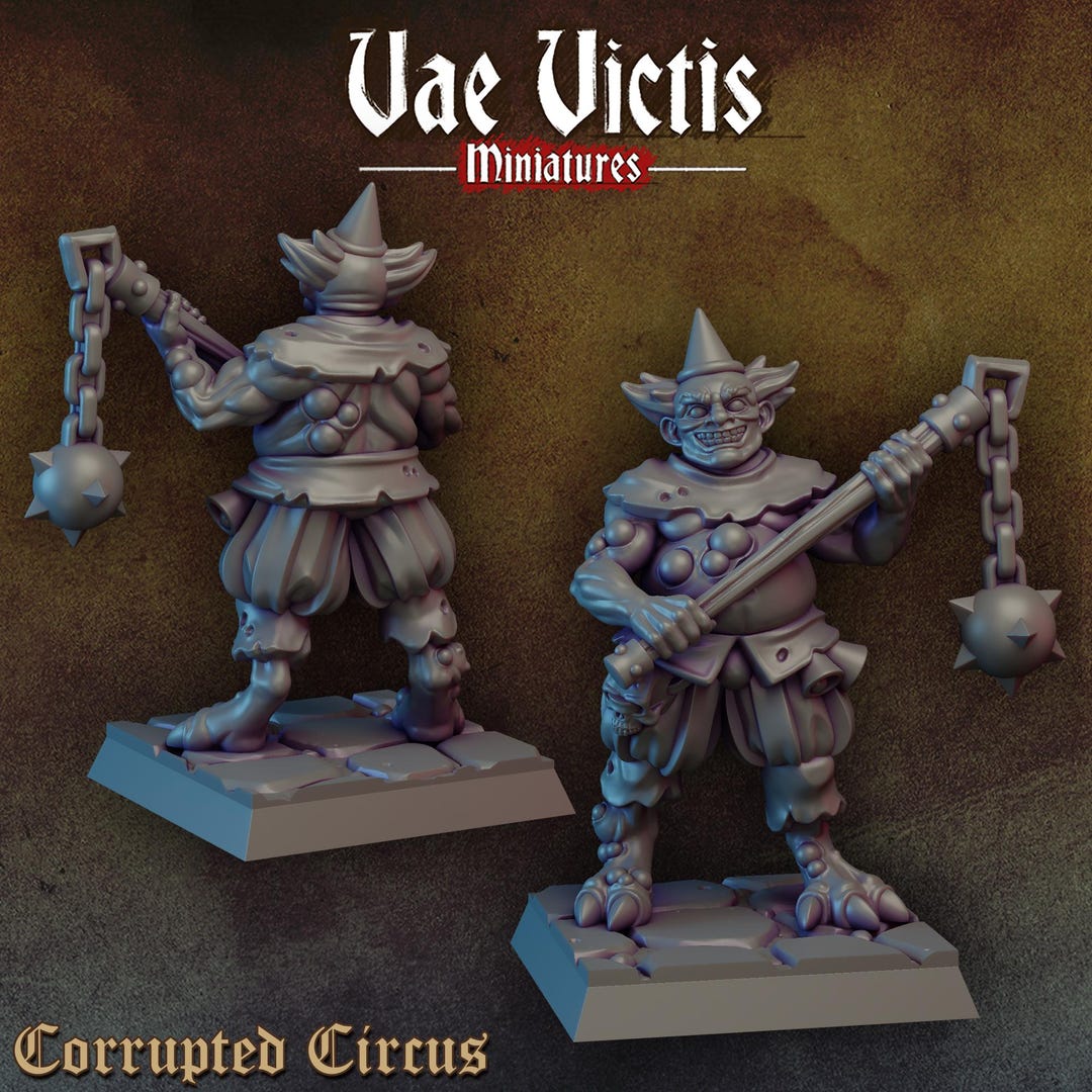 Corrupted Clown With Flail - Etsy