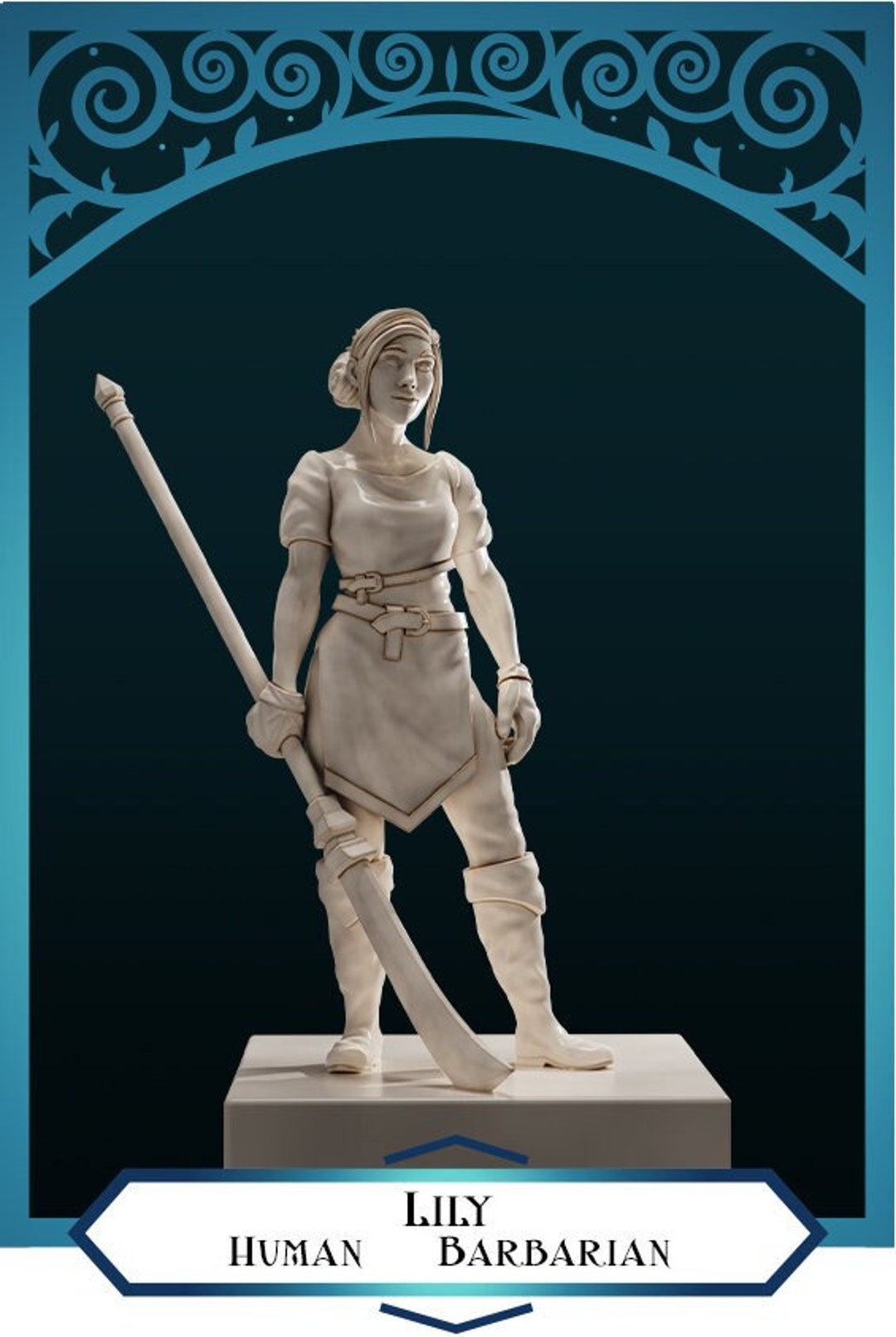 Lily- Human Barbarian - Etsy