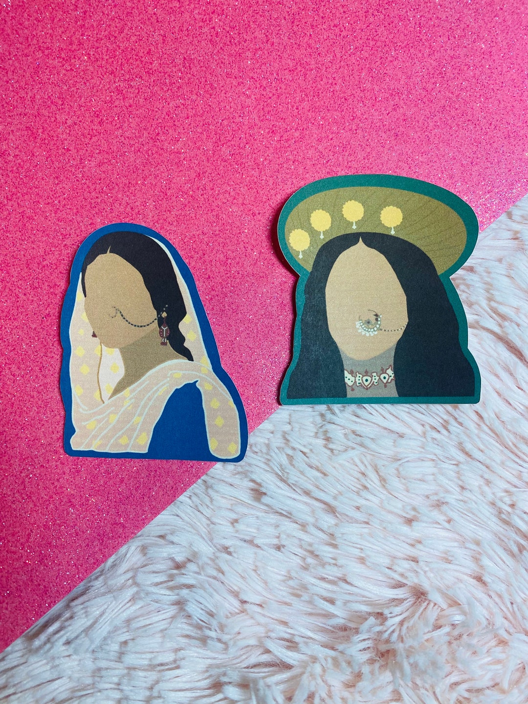 Desi Girl Stickers|indian Stickers|deepika Stickers|desi Sticker - Etsy