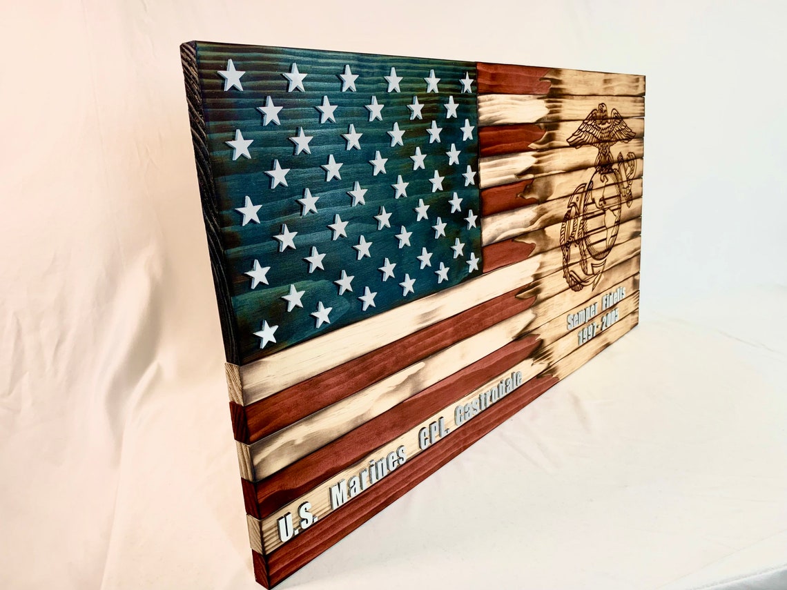 Rustic Wooden Flag - Etsy