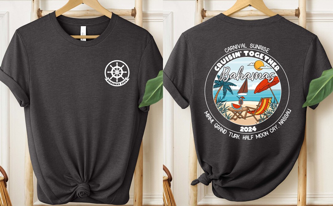 Custom Bahamas Cruise Front Back Shirt Sweat Hoodie, Bahama Tee, Custom ...