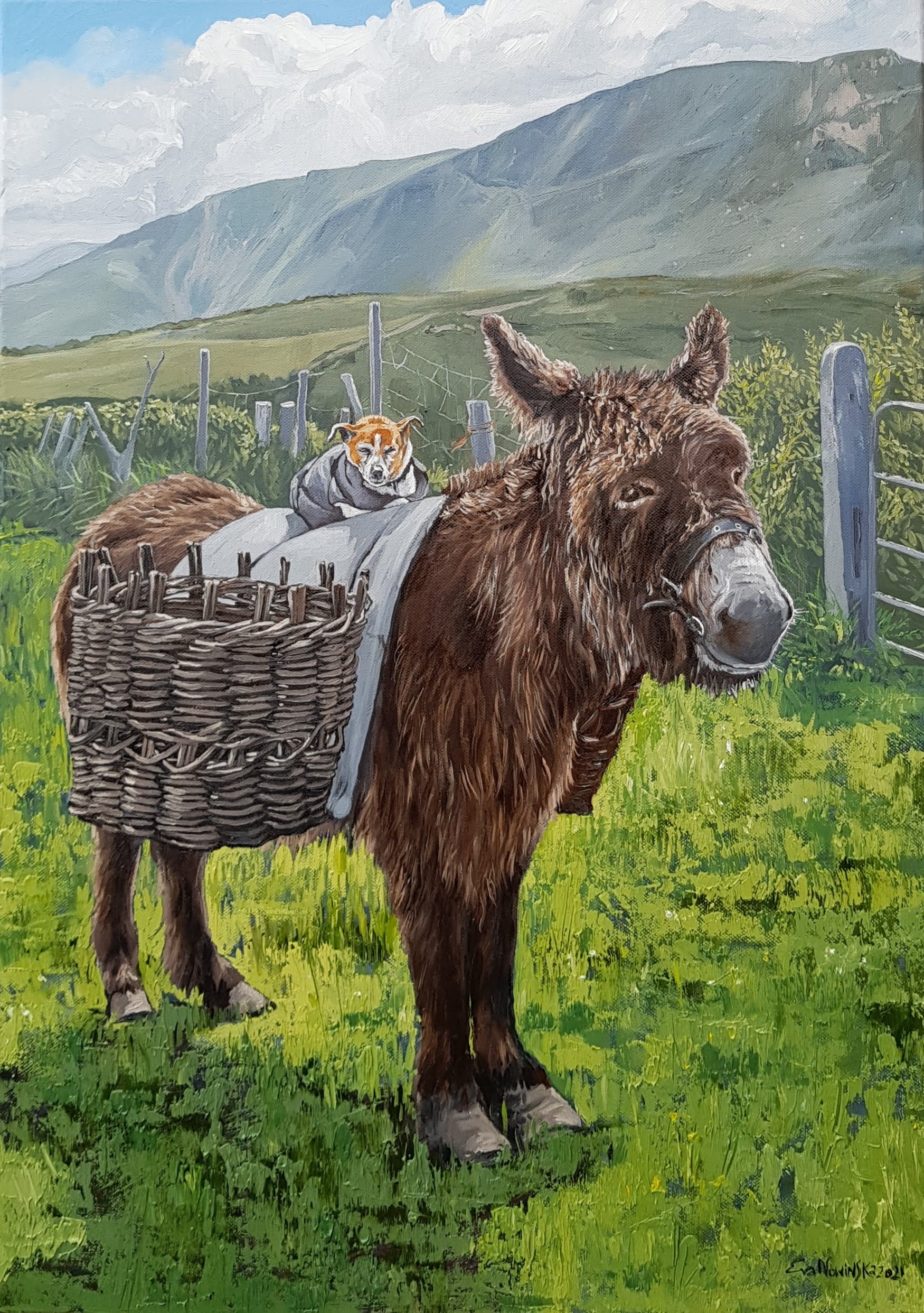 Original Painting "bringing in the Turf" - Etsy