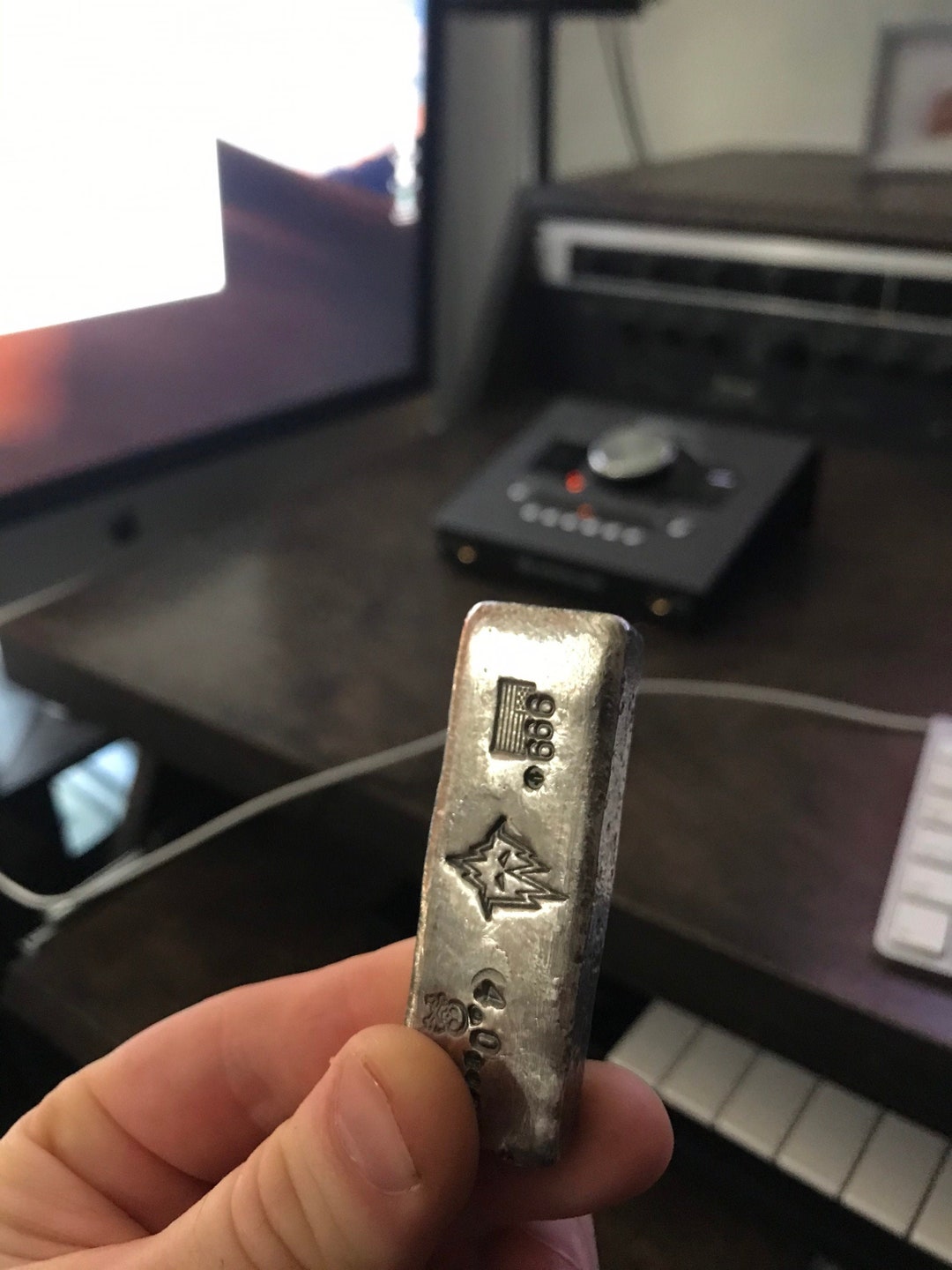 Hand Poured Silver Bar 4 Troy Ounce Silver Bullion .999 - Etsy