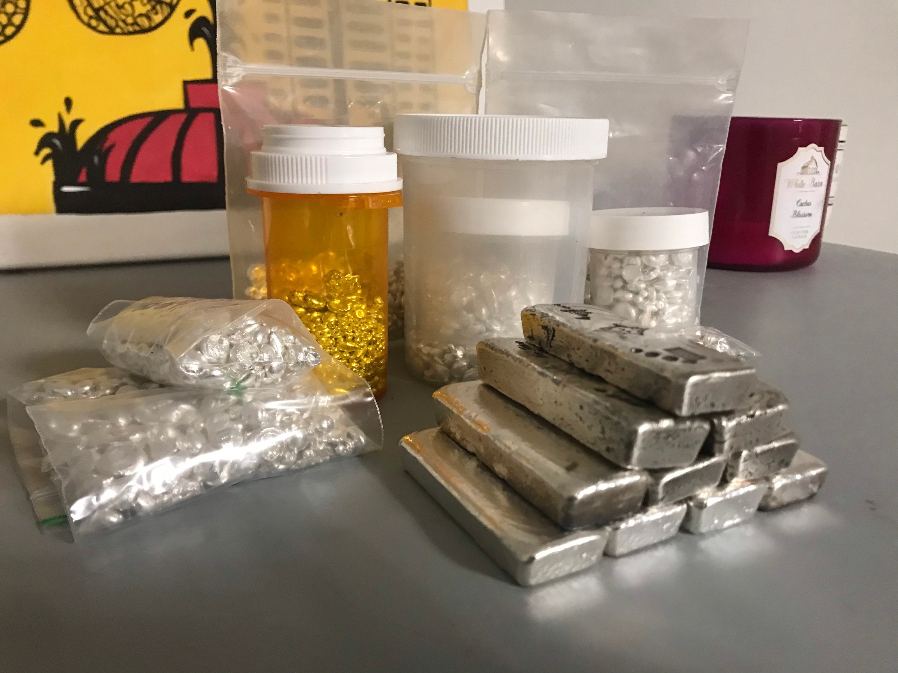 Hand Poured Silver Bar 4 Troy Ounce Silver Bullion .999 | Etsy