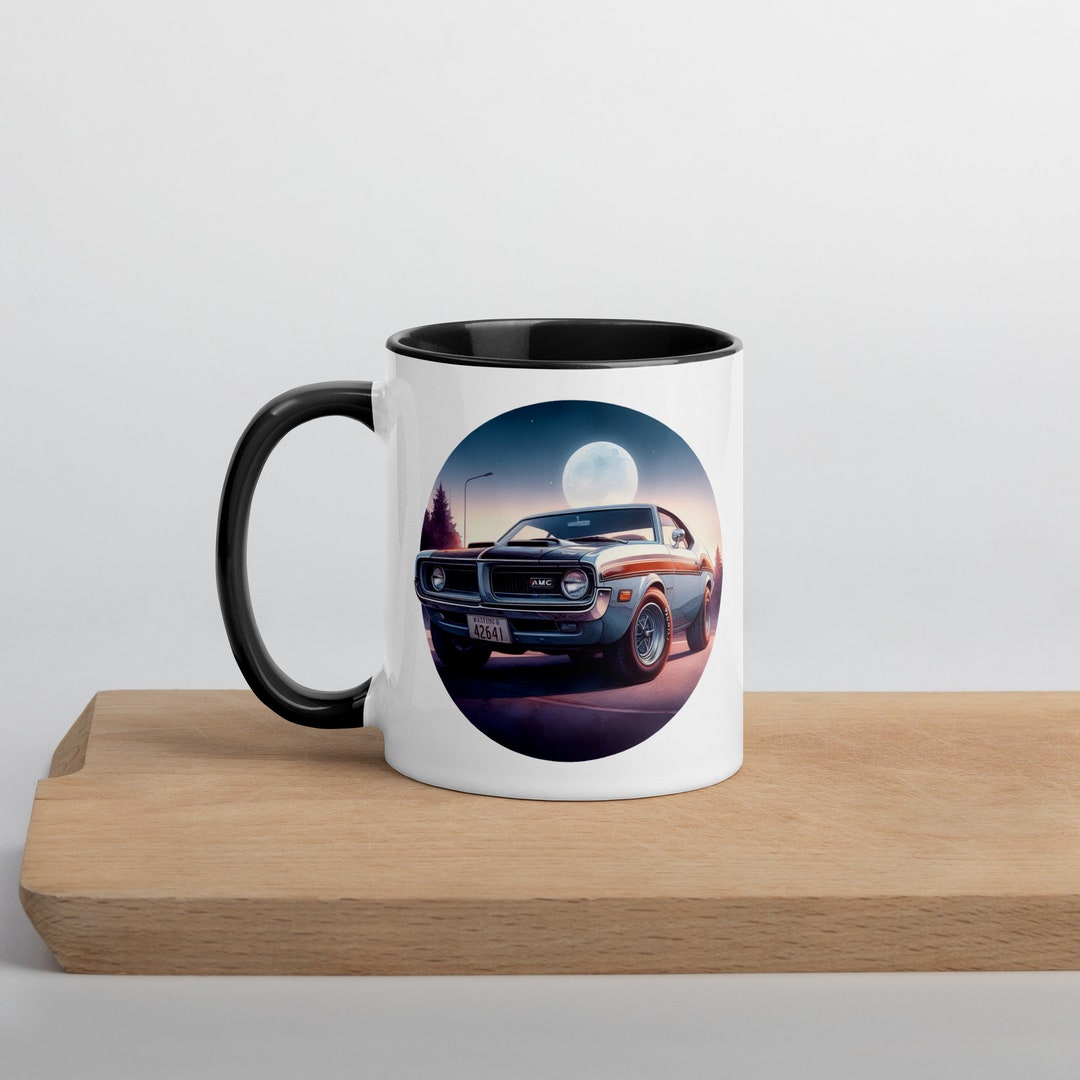 AMC Javelin Classic Collectible Muscle Car Mug, Dad Coffee Mugs, Car ...