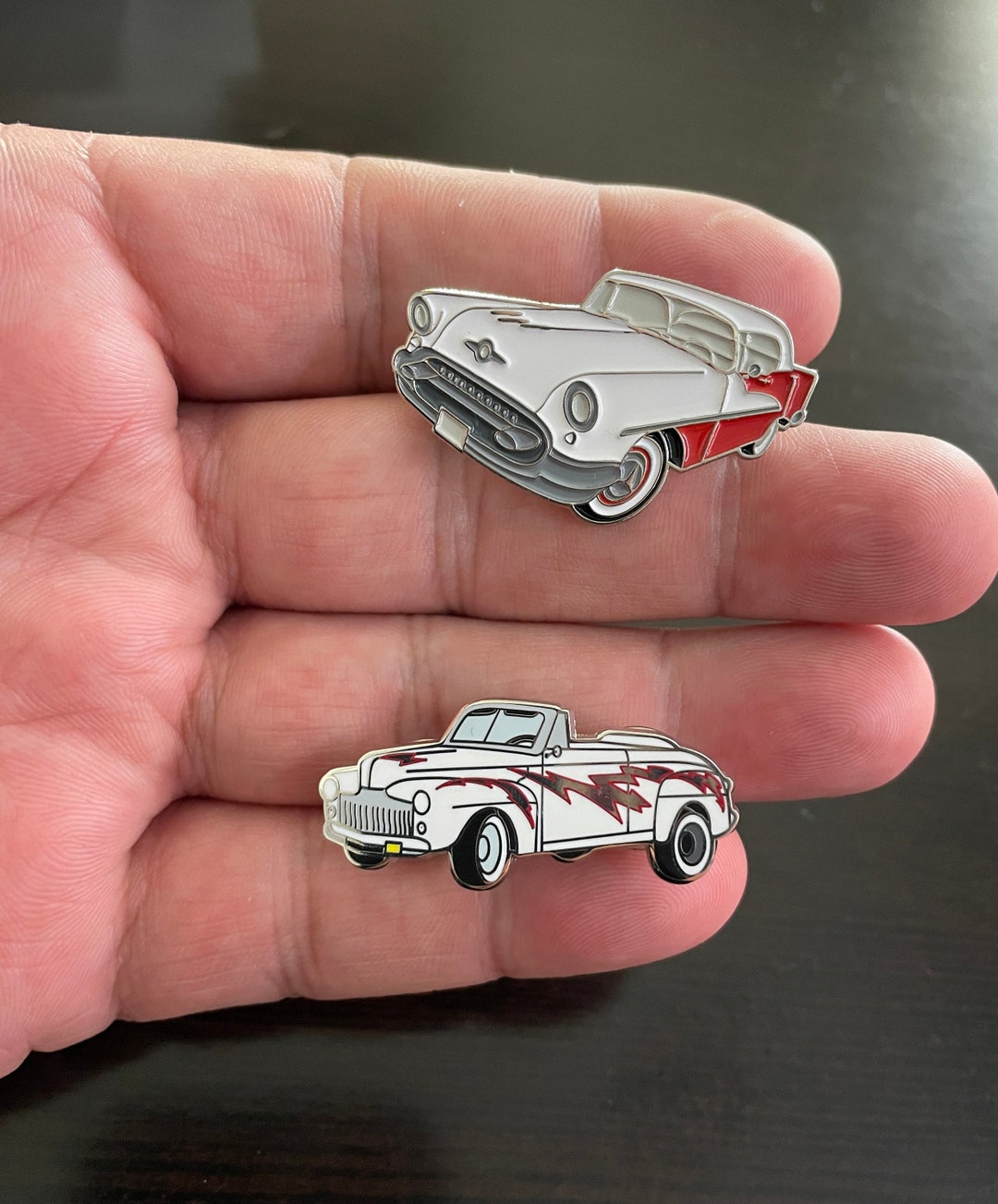 2 Bundle - Greased Lightning & Bel Air Enamel Pins - Etsy