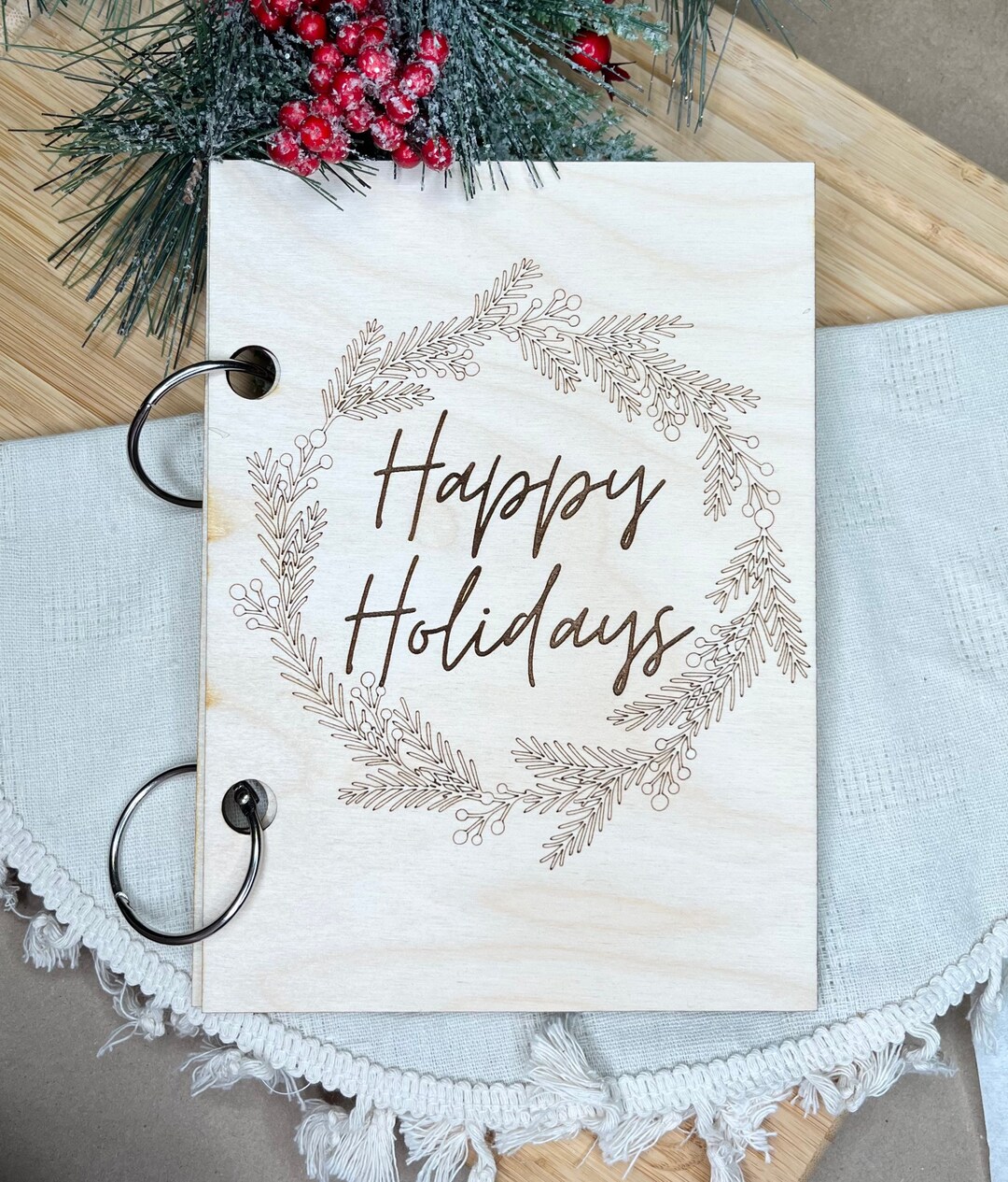 Cards of Christmas Past | Christmas Card Holder | Card Album | Custom ...