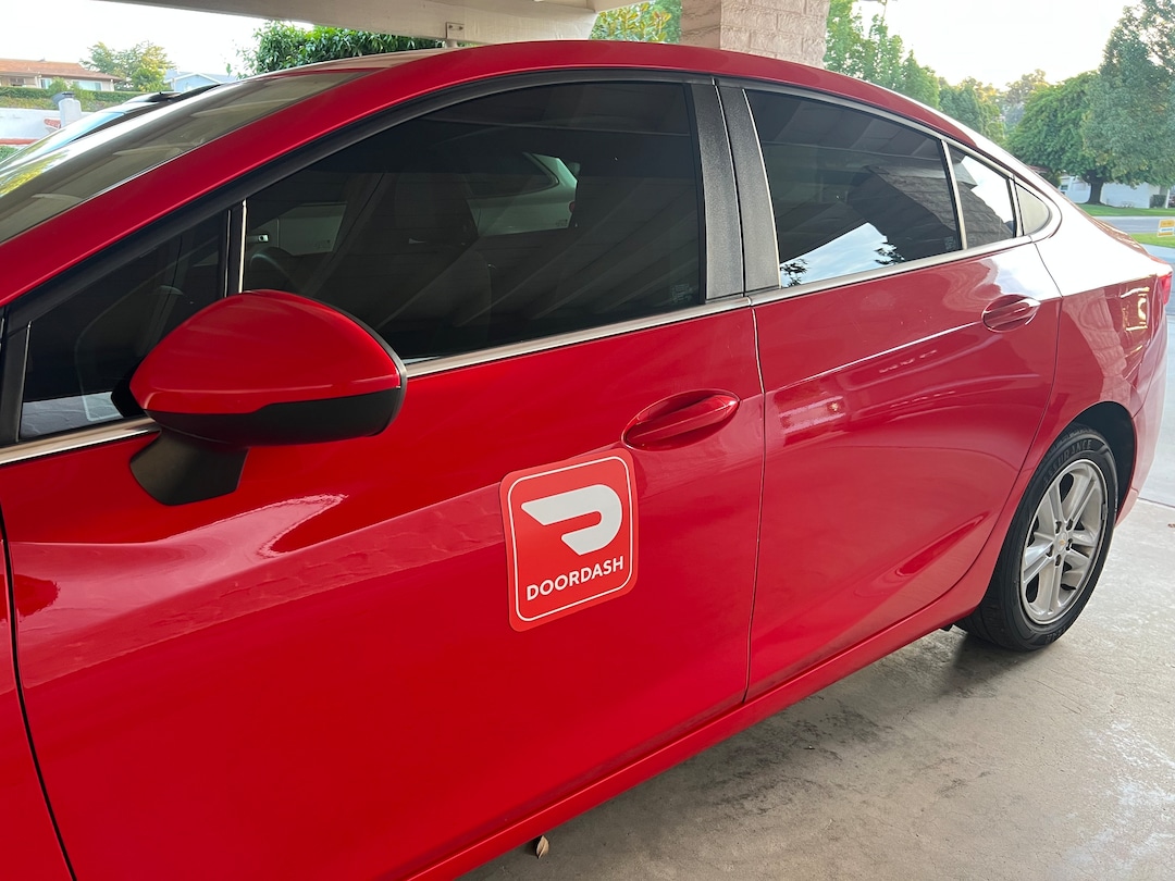 DOORDASH Removable Car MAGNET ~ Glossy DOORDASH Car Magnet – No ...