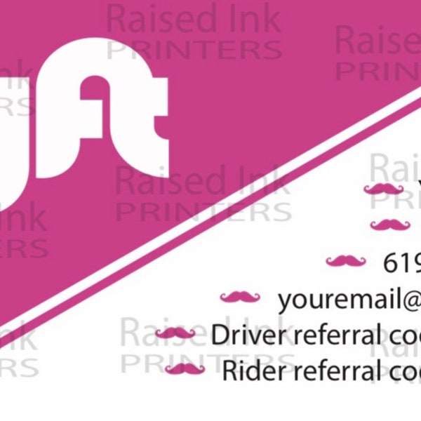 Lyft Business Card - Etsy