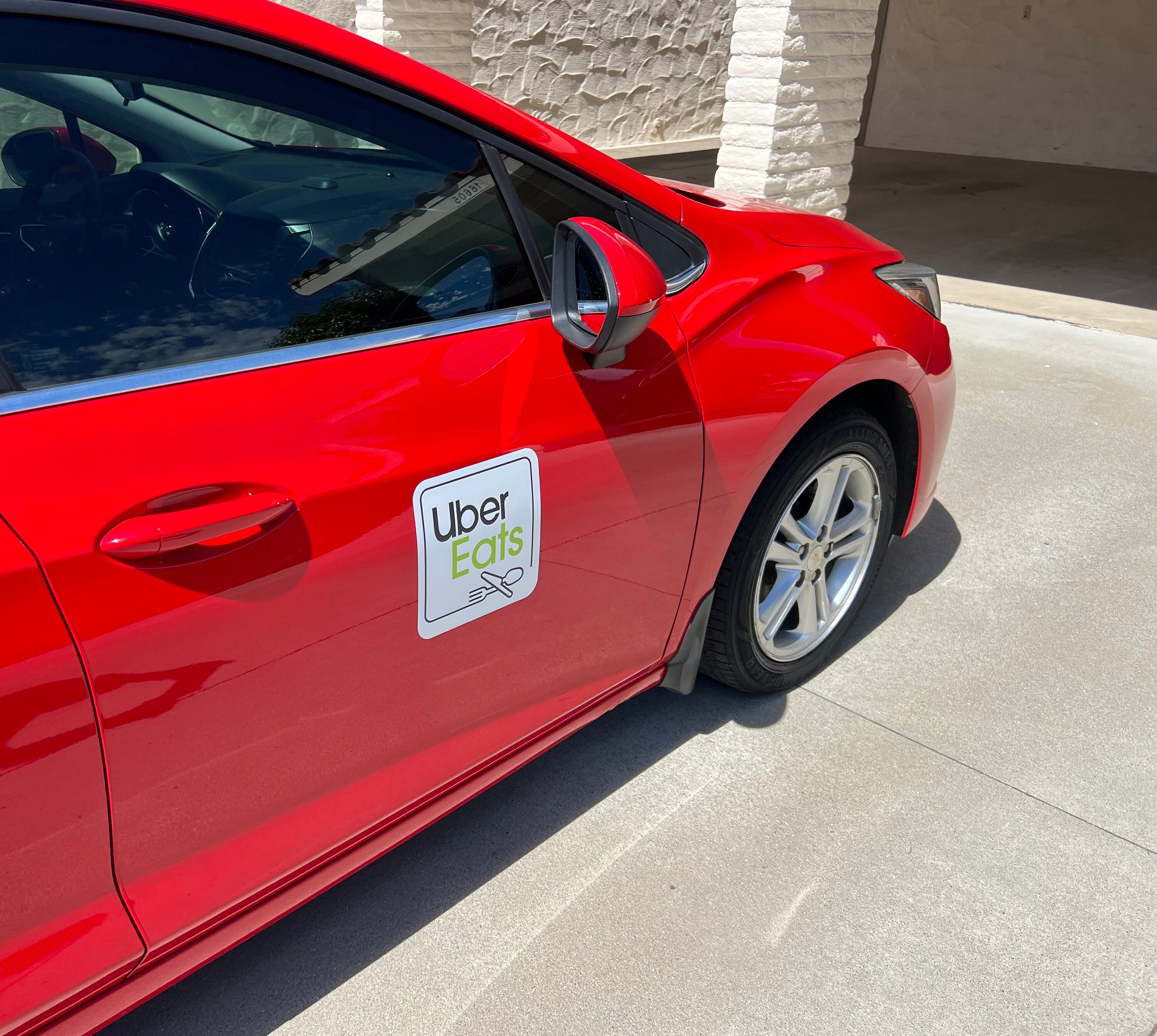 UBER EATS Removable Car MAGNET Glossy Uber Eats Car Magnet No Stickers ...