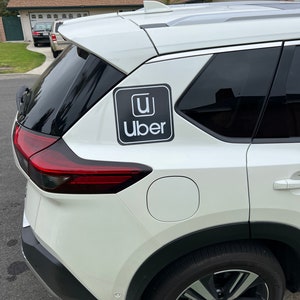 UBER Removable CAR MAGNET Glossy Uber Rideshare Car Magnet No Stickers ...