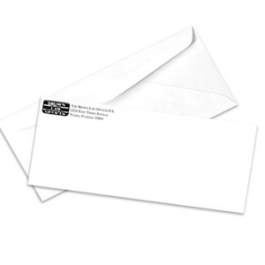 Personalized Business Envelopes ~ #10 White Wove Envelopes ~ Black Ink ...