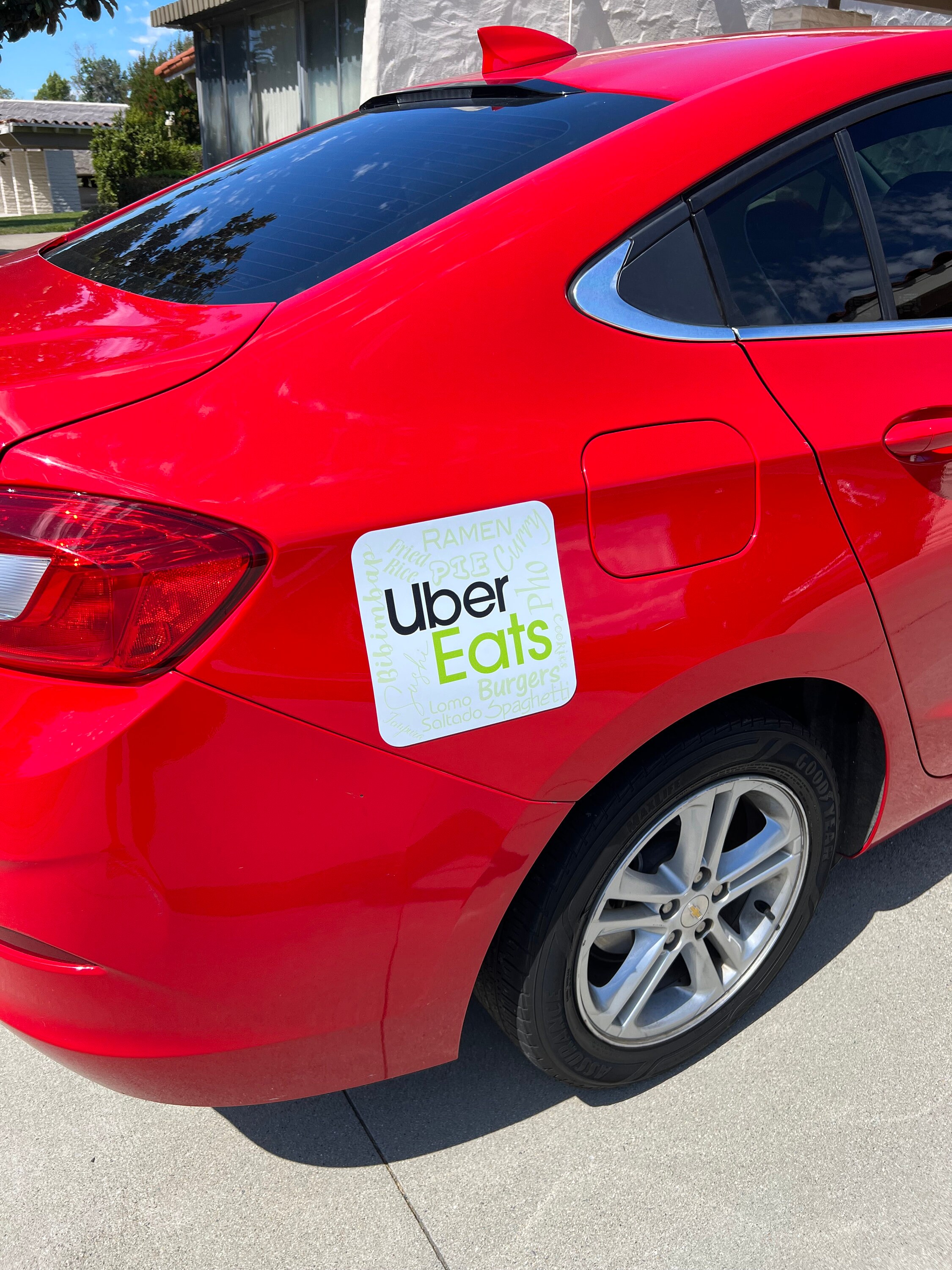 UBER EATS Removable Car MAGNET Glossy Uber Eats Car Magnet No Stickers ...