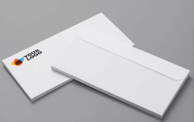 Personalized Business Personal 10 White Wove Envelopes Custom Full ...