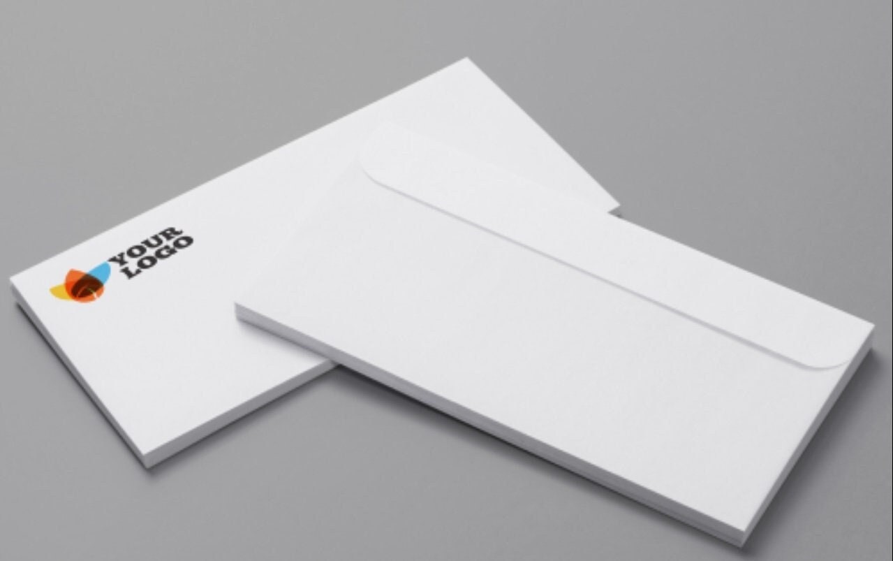 Personalized Business ~ Personal #10 White Wove Envelopes ~ Custom Full ...