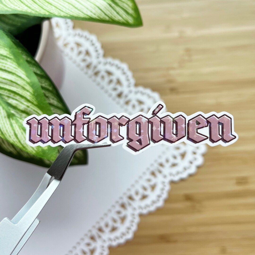 Die Cut Sticker: unforgiven Weatherproof Matte With Holographic Overlay ...