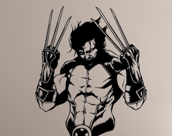 Wolverine Full Color Decal X-men Full Color Sticker Wall - Etsy